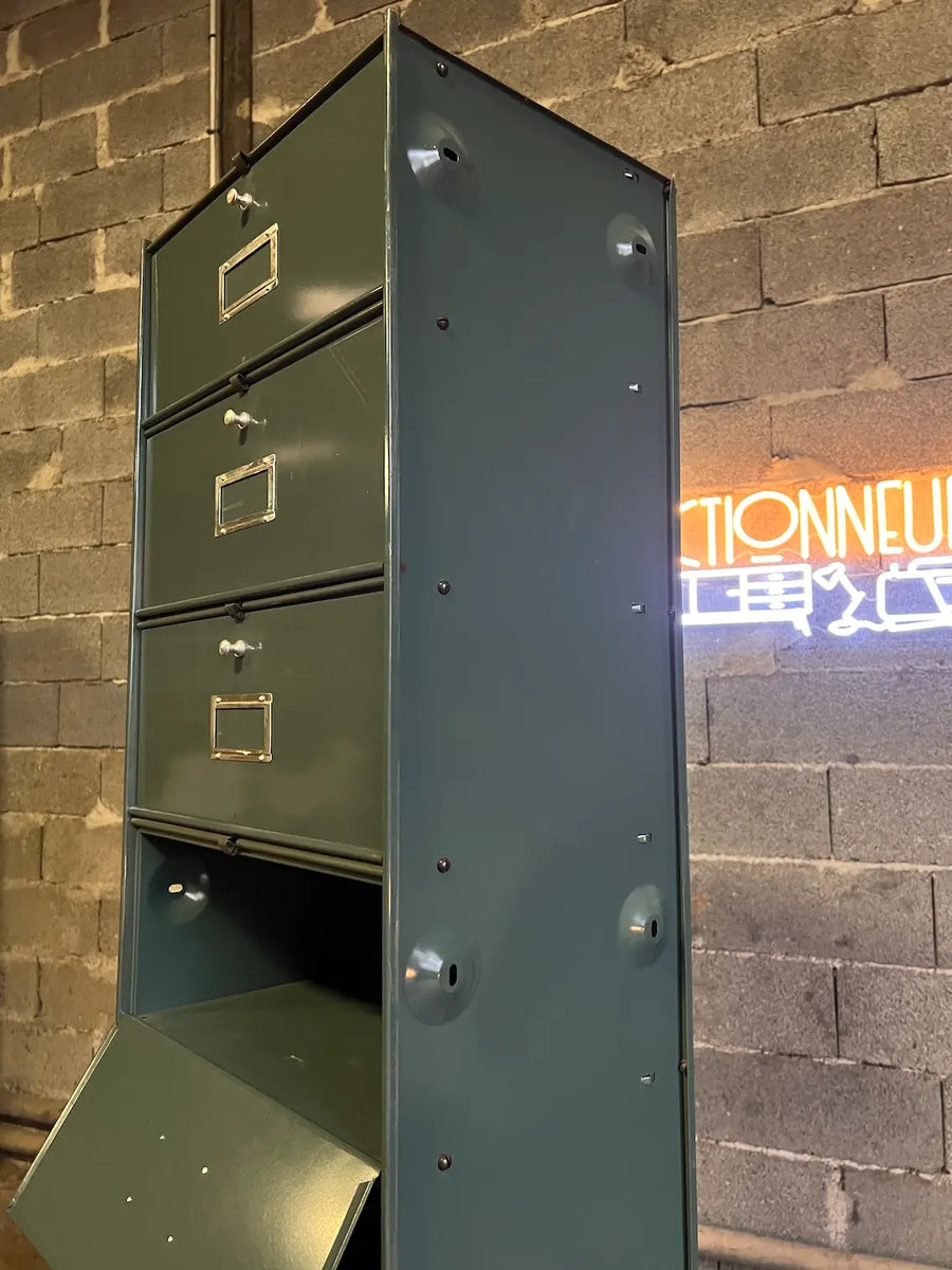 Meuble colonne à clapets vintage Ronéo style industriel – Le ...